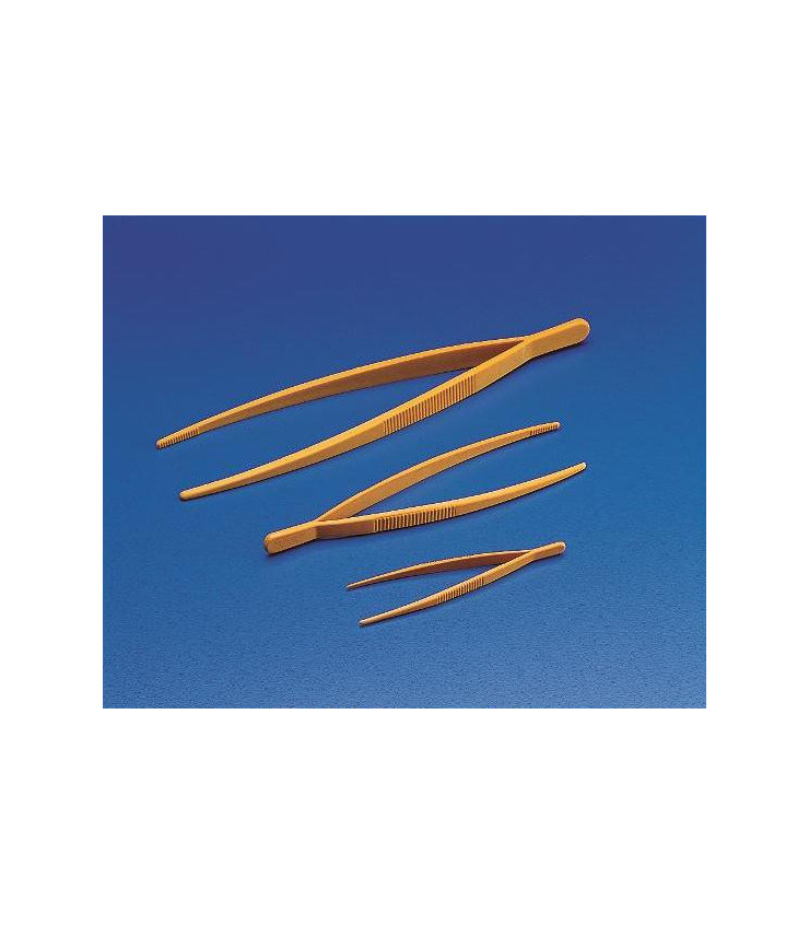 FORCEPS-YELLOW POM, 118mmL